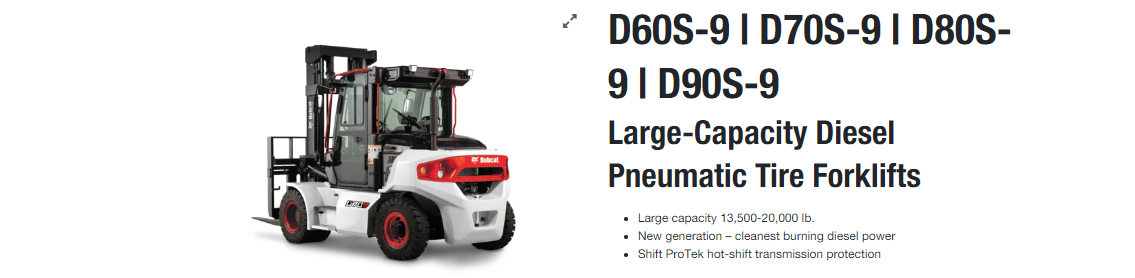 bobcat IC Pneumatic diesel forklifts